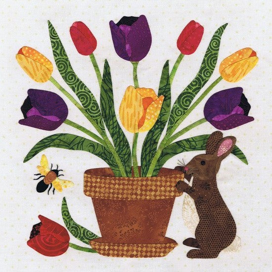 P3 Designs Baltimore Spring Floral Applique Quilt Pattern Set