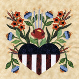 P3 Designs Baltimore Liberty Patriotic Applique Quilt Pattern Set ...