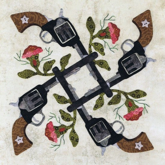 P3 Designs Happy Trails Western Applique Quilt Pattern Set