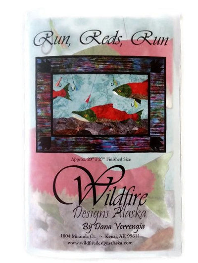 Wildfire Designs Alaska Run Reds Run Applique Quilt Pattern