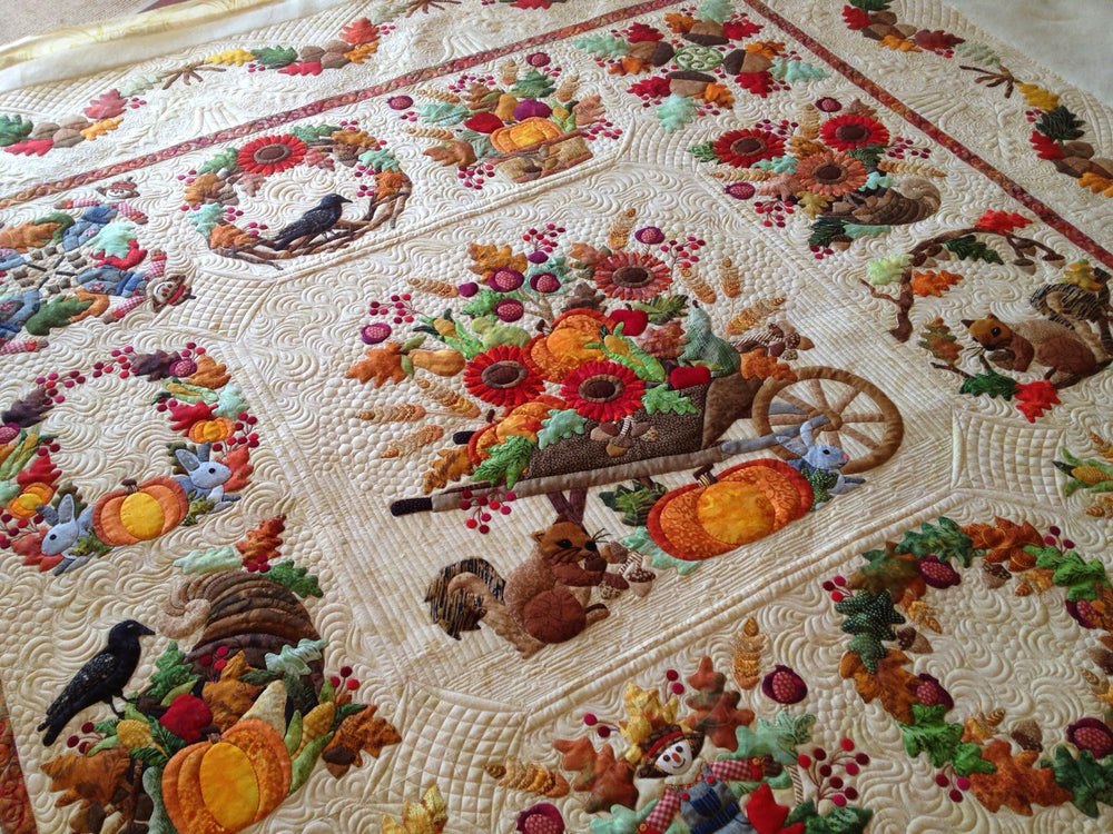 P3 Designs Baltimore Autumn Fall Applique Quilt Pattern Set