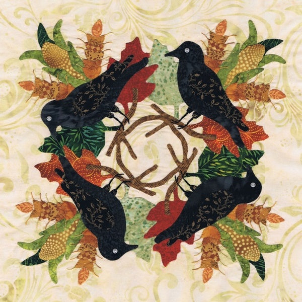 P3 Designs Baltimore Autumn Fall Applique Quilt Pattern Set