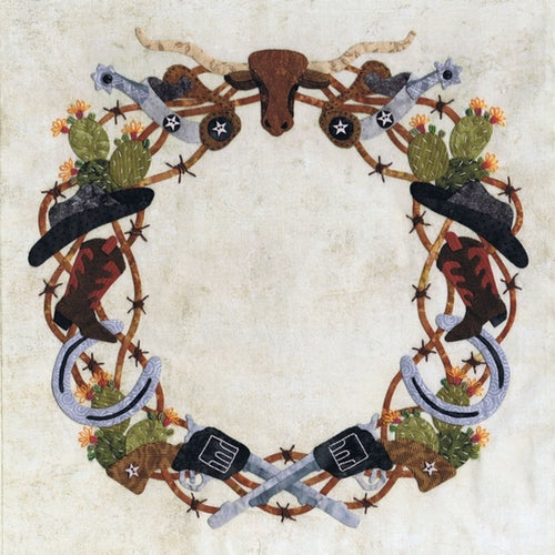 P3 Designs Happy Trails Western Applique Quilt Pattern Set