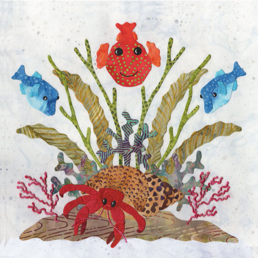 P3 Designs Octopus Garden Ocean Applique Quilt Pattern Set