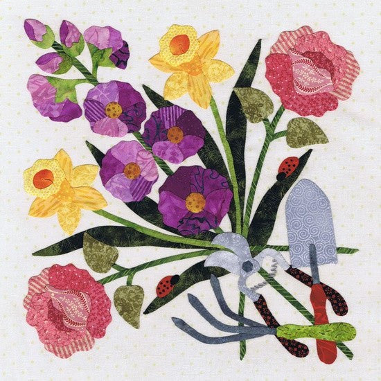 P3 Designs Baltimore Spring Floral Applique Quilt Pattern Set