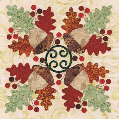 P3 Designs Baltimore Autumn Fall Applique Quilt Pattern Set