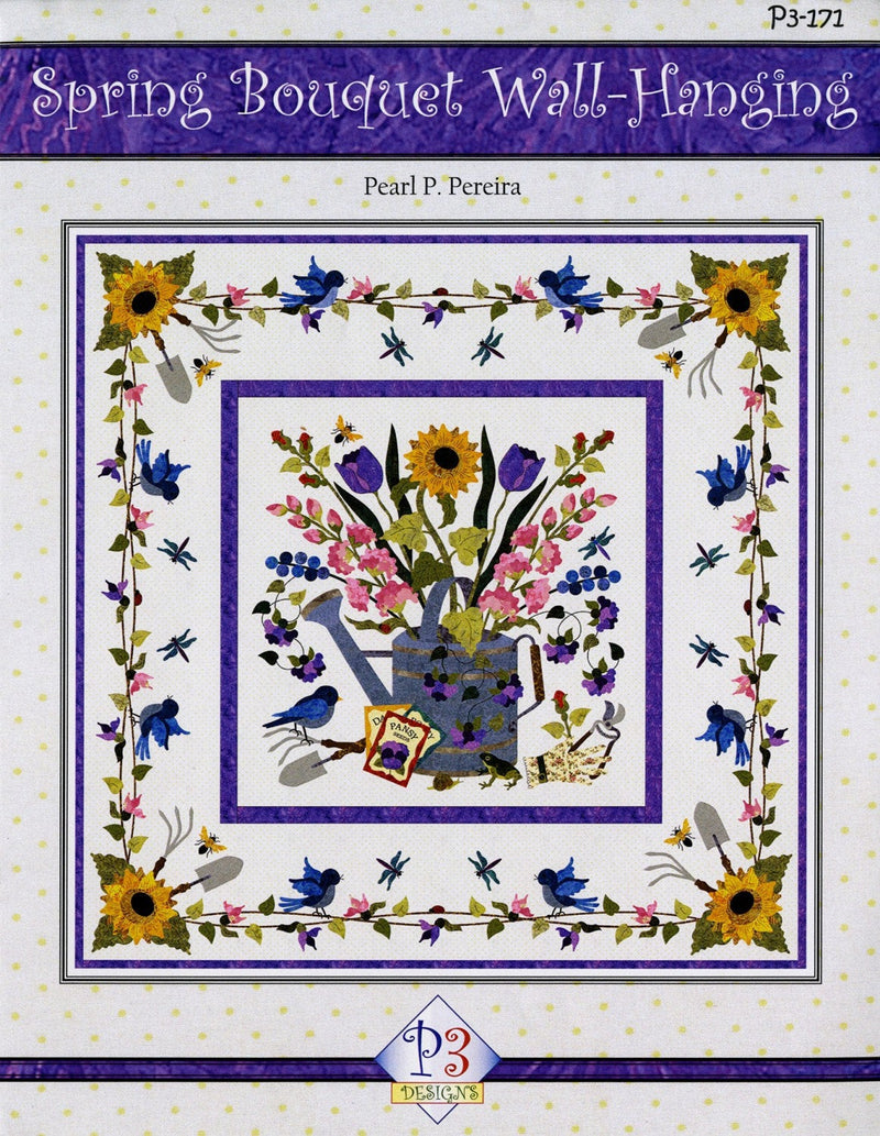 P3 Designs Spring Bouquet Floral Applique Quilt Pattern